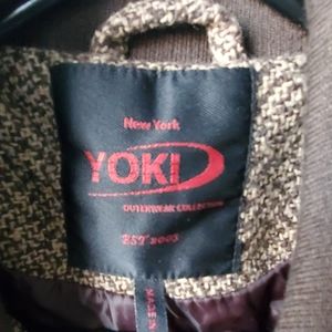 Yoki | Jackets & Coats | Yoki New York Womens Tweed Faux Leather Jacket ...